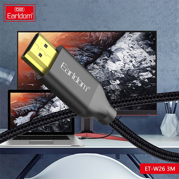 قیمت و خرید کابل اچ دی ام ای ارلدوم Earldom W26 4K HDMI Cable-آریارایانه