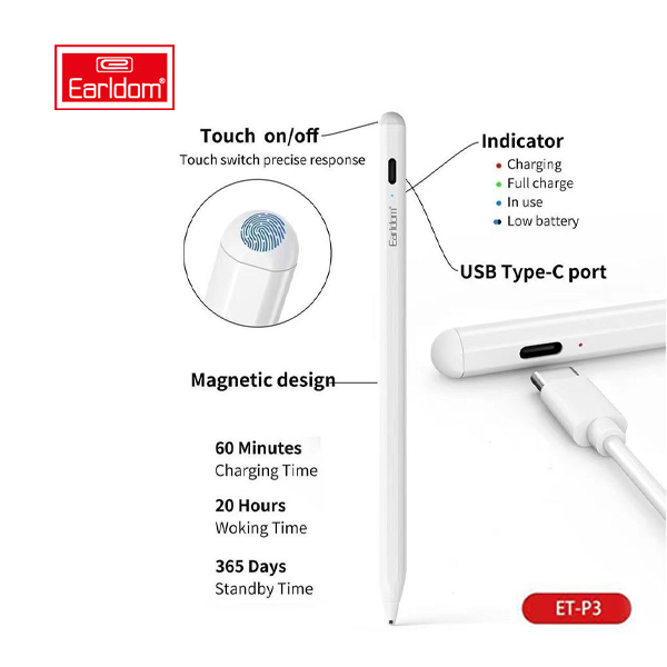 قیمت و خرید قلم لمسی ارلدام مدل EARLDOM ET-P3-آریارایانه